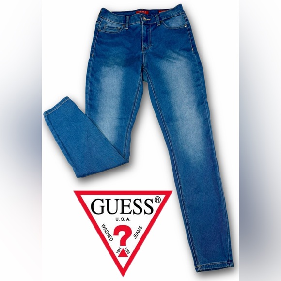 Guess | Jeans | Guess High Waist Blue Denim Pants | Poshmark